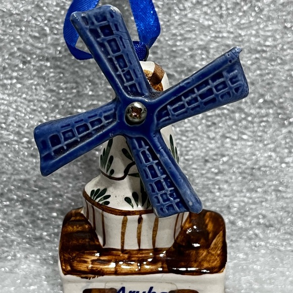 Holiday | Aruba Delftware Royal Delft Blue Ceramic Windmill Preowned ...